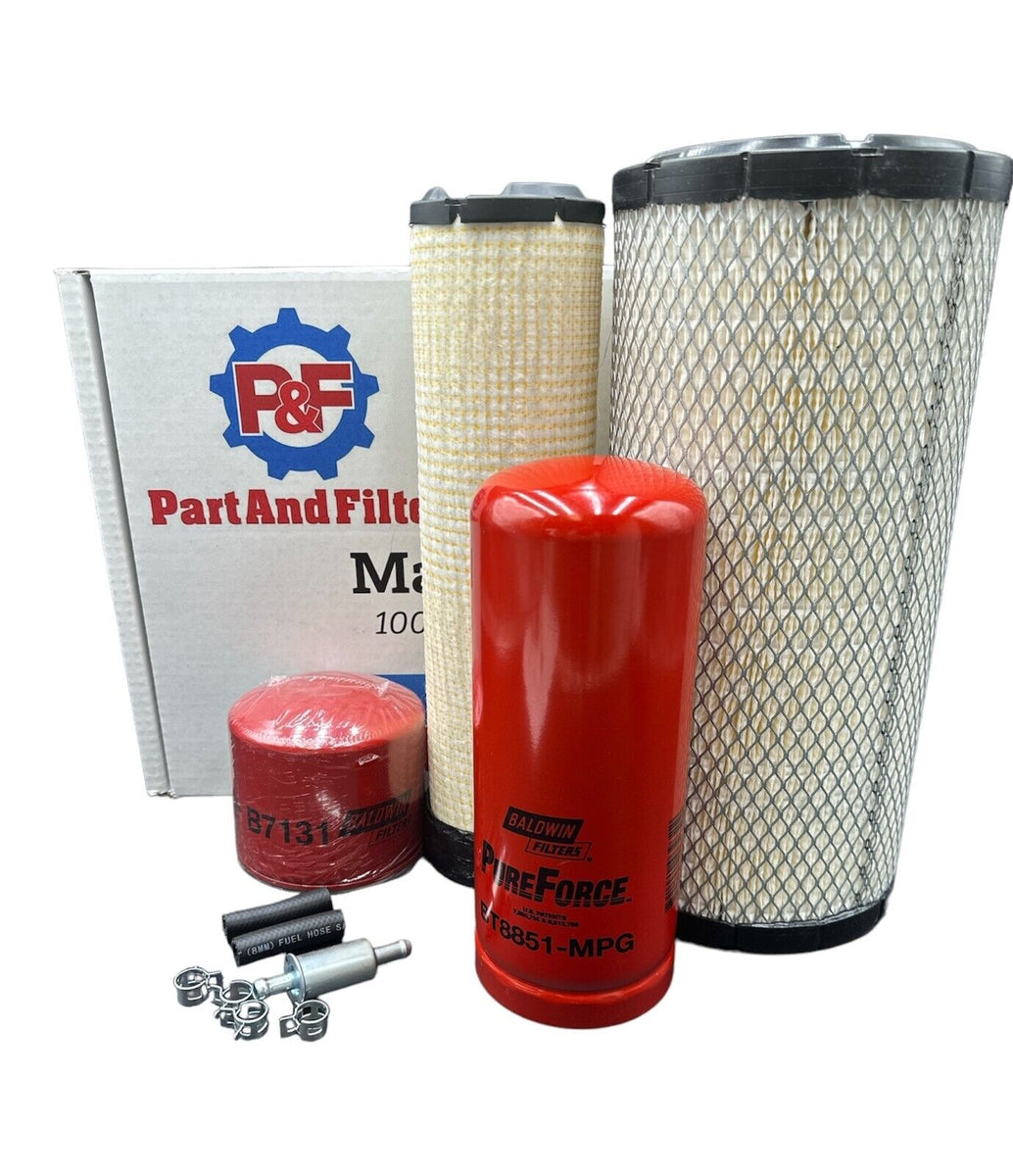 P&F Maint. Filter Kit for CAT 236B, 242B3, 259B3 Skid Steer Loader ...