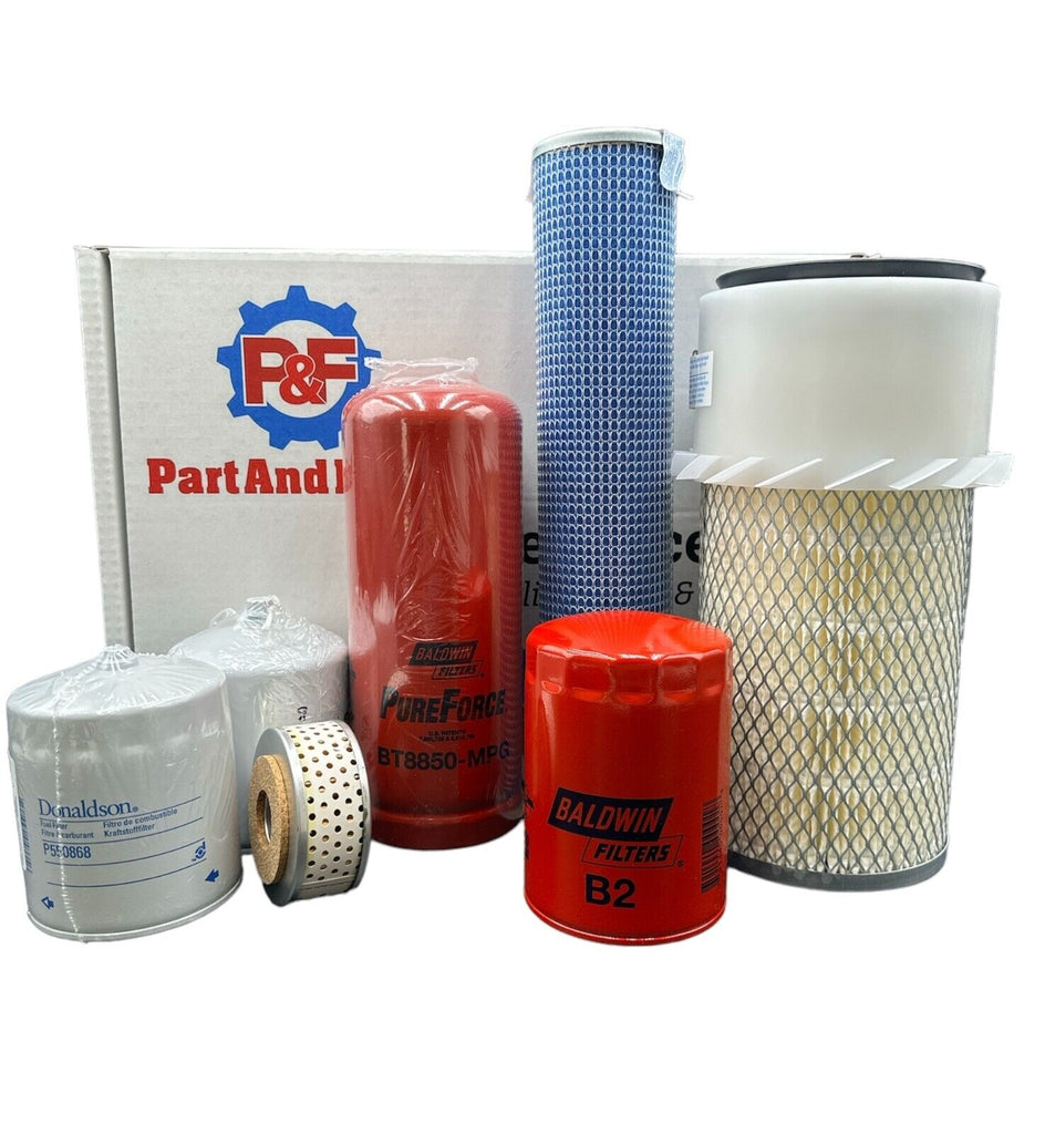 P&F Whole Filter Kit for CASE 580D, 580 Super D Loaders W/G207D Eng (W ...