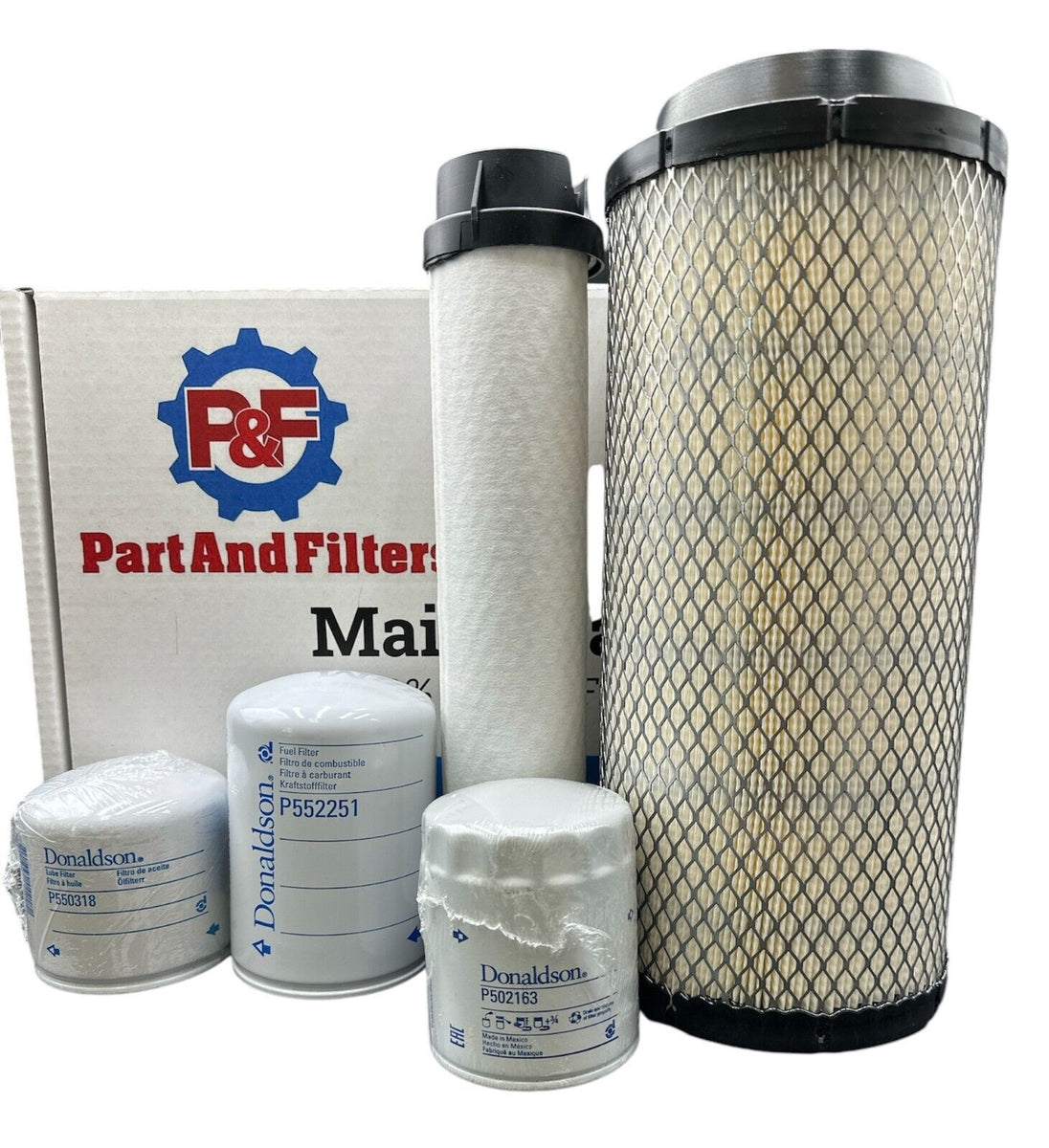 P&F Filter Kit For Takeuchi TL10 With KUB V3800 Turbo Engine ...