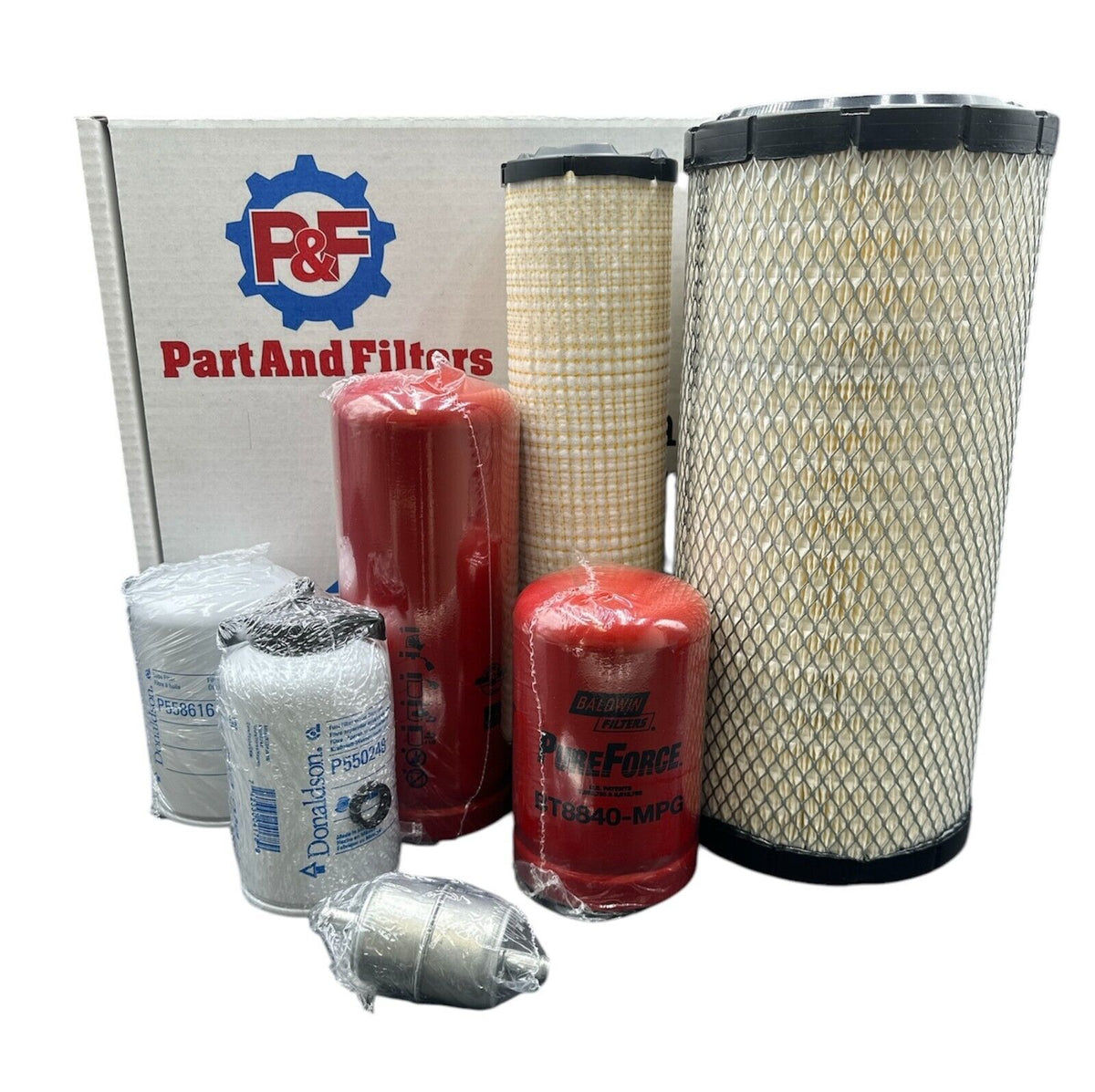 P&F Maintenance Filter Kit for CASE 90XT 95XT Skid Steers With 4BT3.9 ...