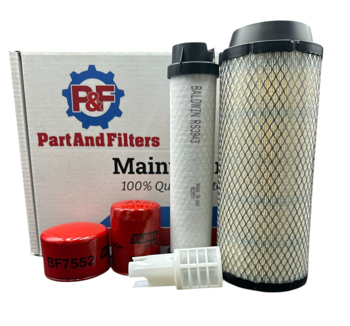 P&F Filter Kit Compatible with Takeuchi TL220 & TL230 Engine 4TNV84T ...