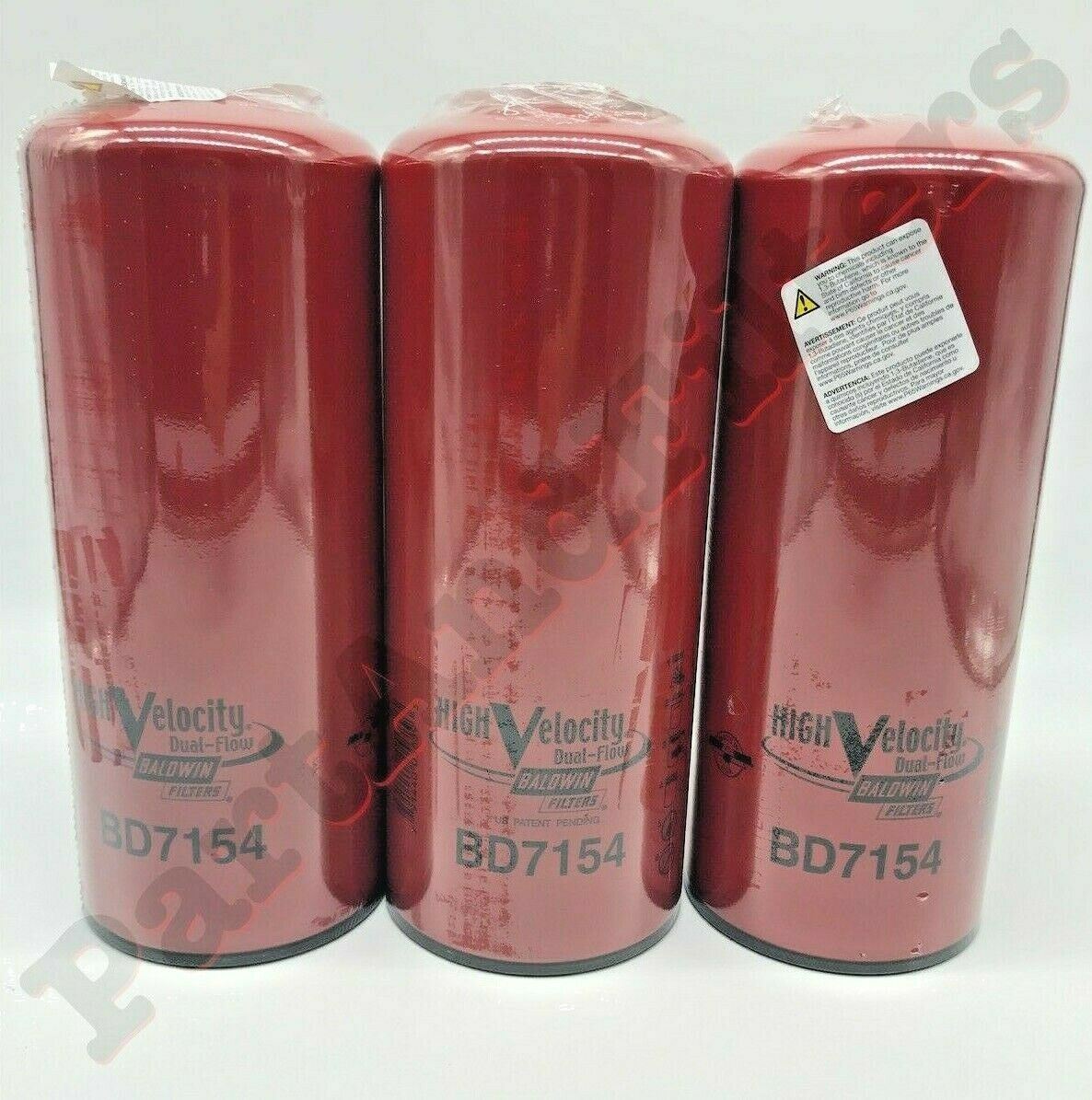 Baldwin BD7154 Engine Oil Filter spin on high velocity (3 PACK ...