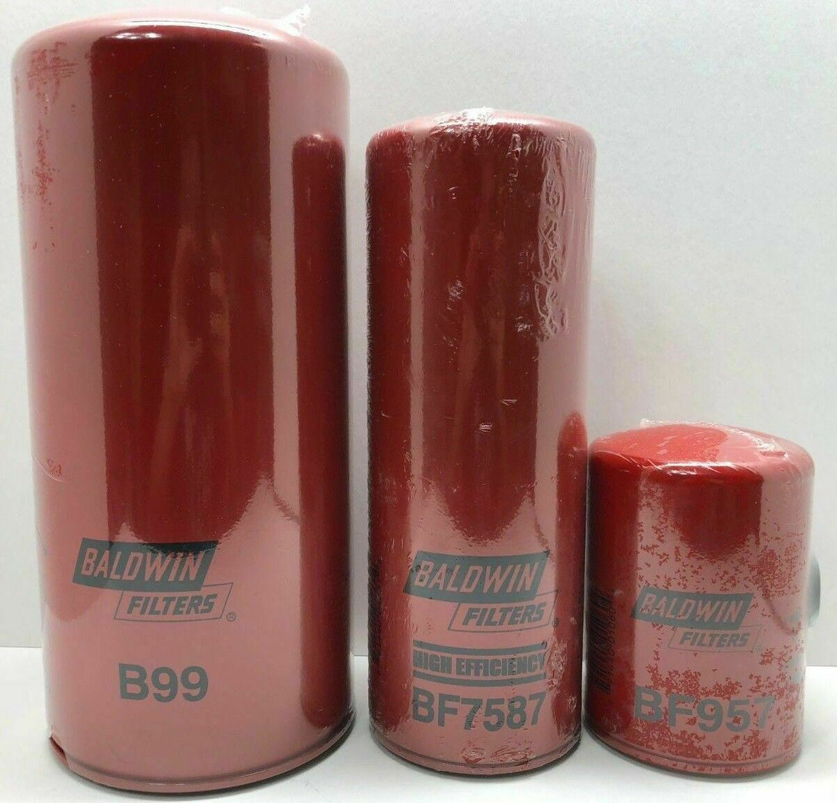 Caterpillar Engine Oil Change Filter Kit Baldwin B99 BF7587 BF957 ...