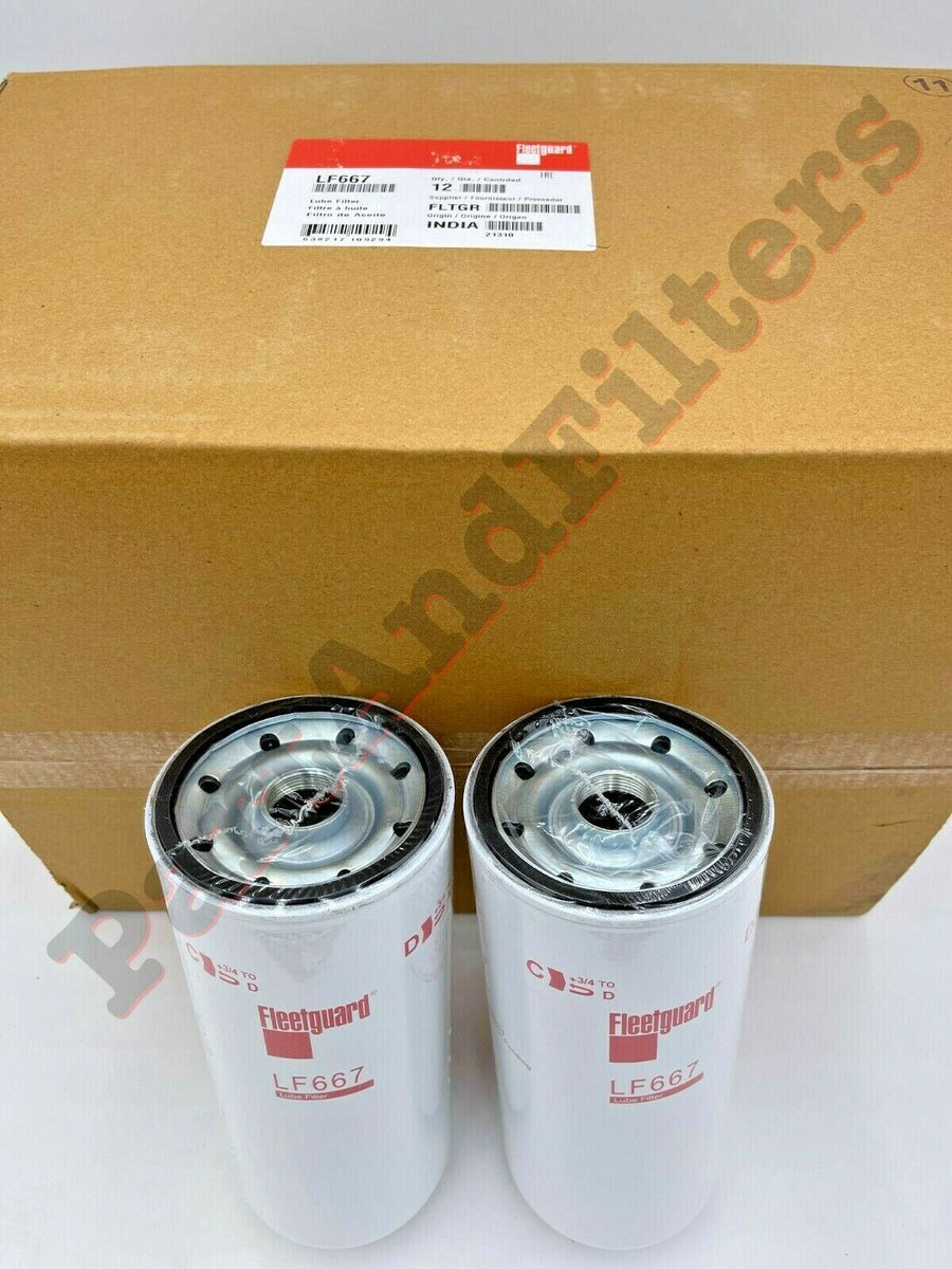 Fleetguard LF667 Oil Lube Filter Cummins Filtration (PACK OF 12 ...