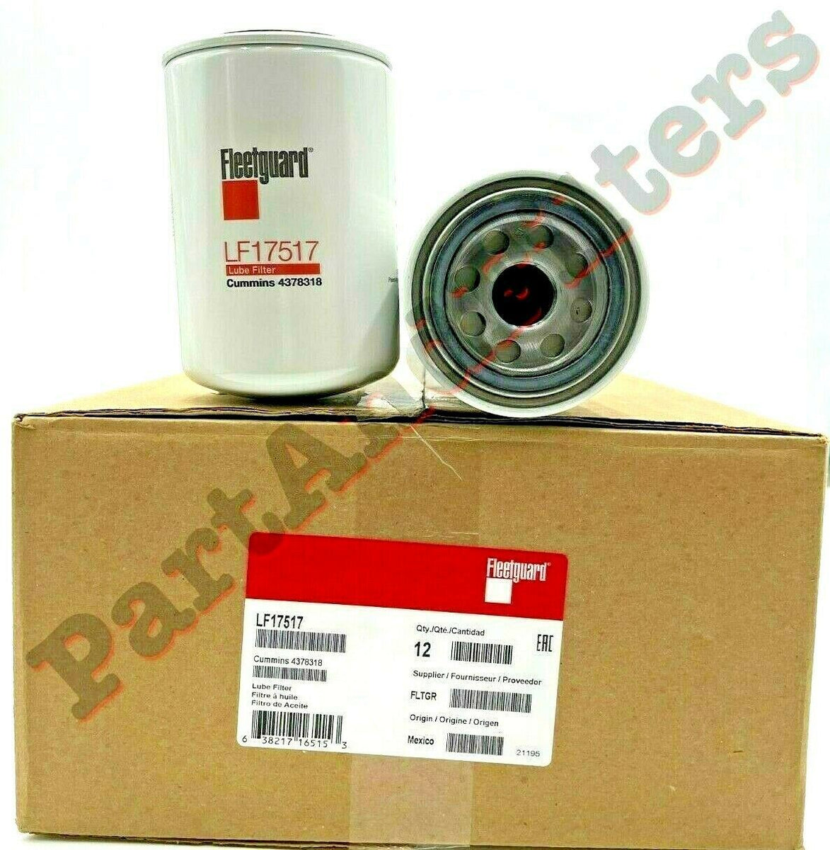 LF17517 Fleetguard Oil Filter Fits Titan XD 5.0 V8 Cummins Diesel (12 ...