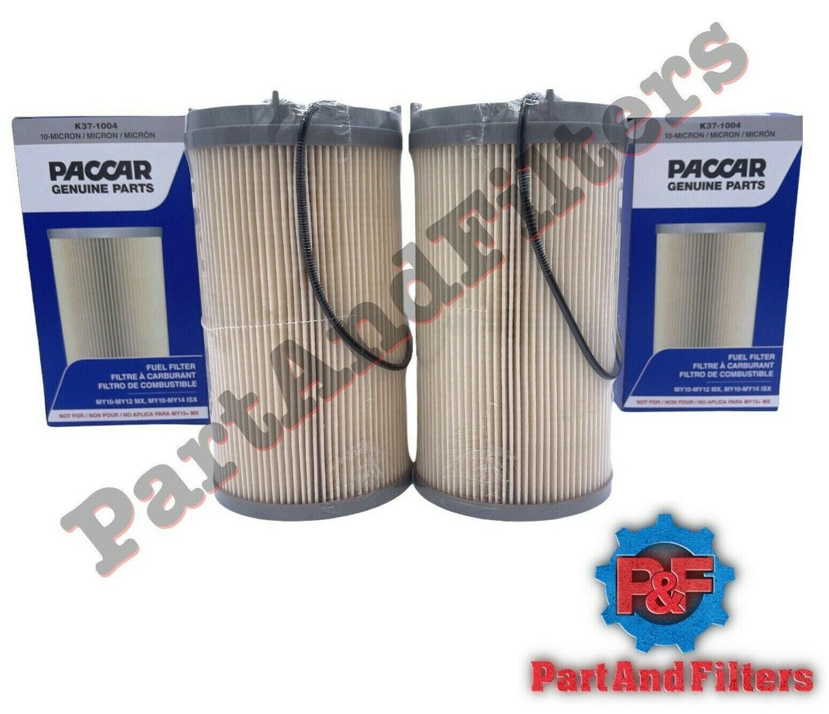 PACCAR K37-1004 Fuel Filter with Water Separator (Pack of 2 ...