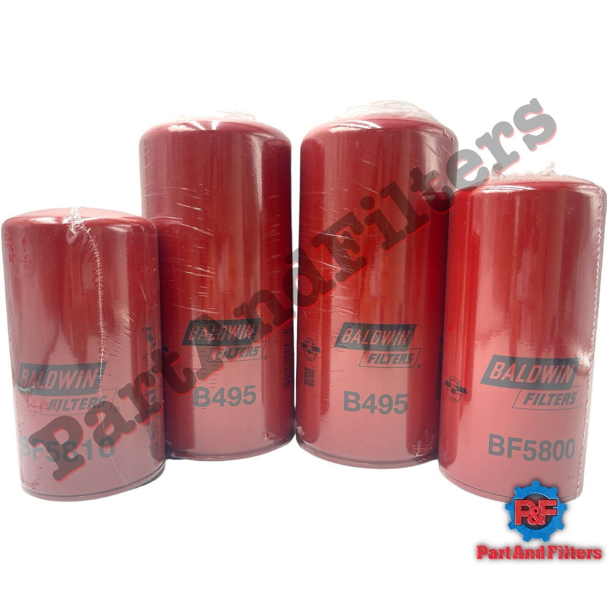 P&F Filter Kit For Detroit Series 60 Oil change- w/ 2 spin-on Fuel Fil ...