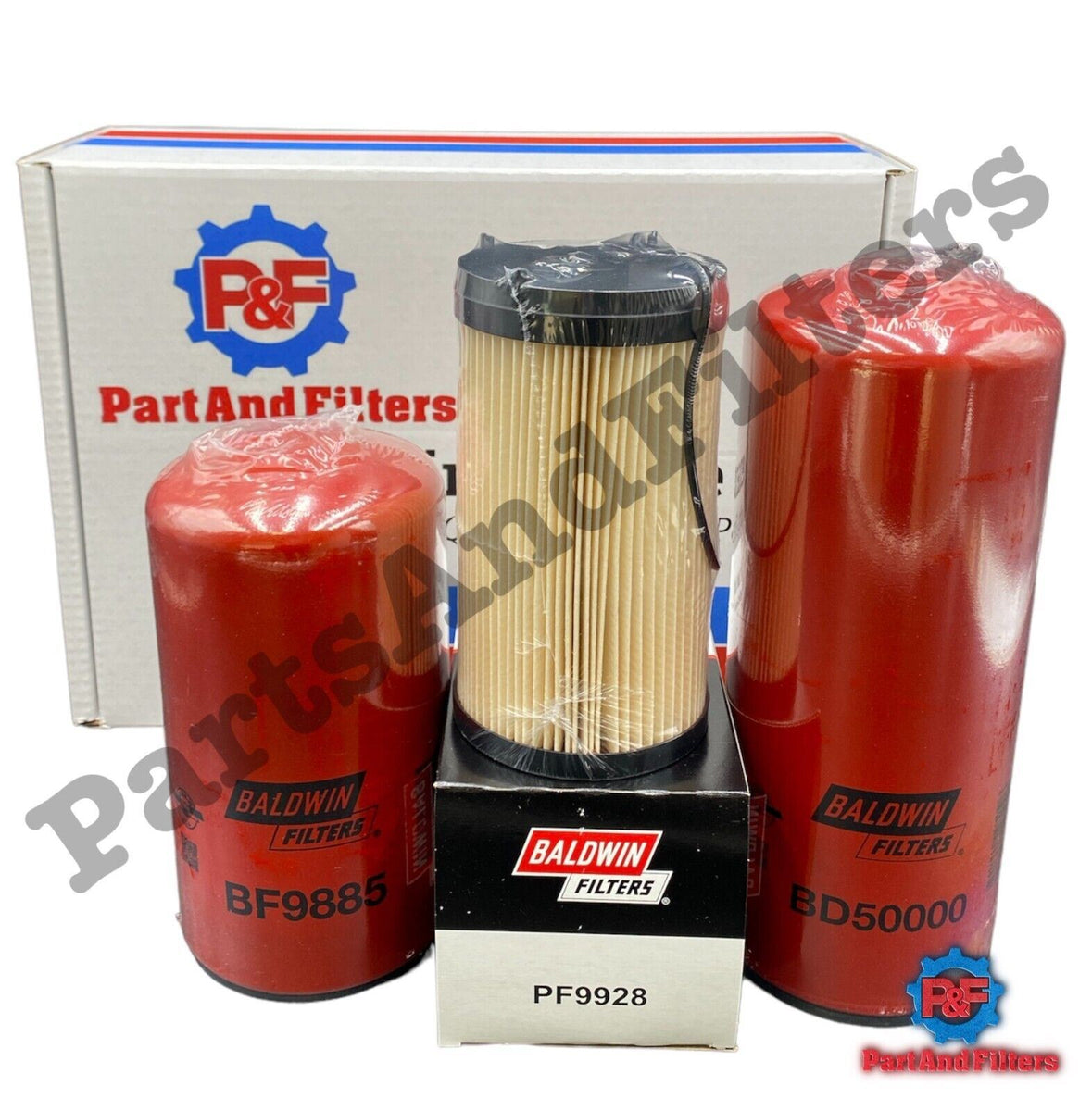 P&F Oil Change Kit #2 Fits Cummins ISX BF9885 BD50000 PF9928 ...