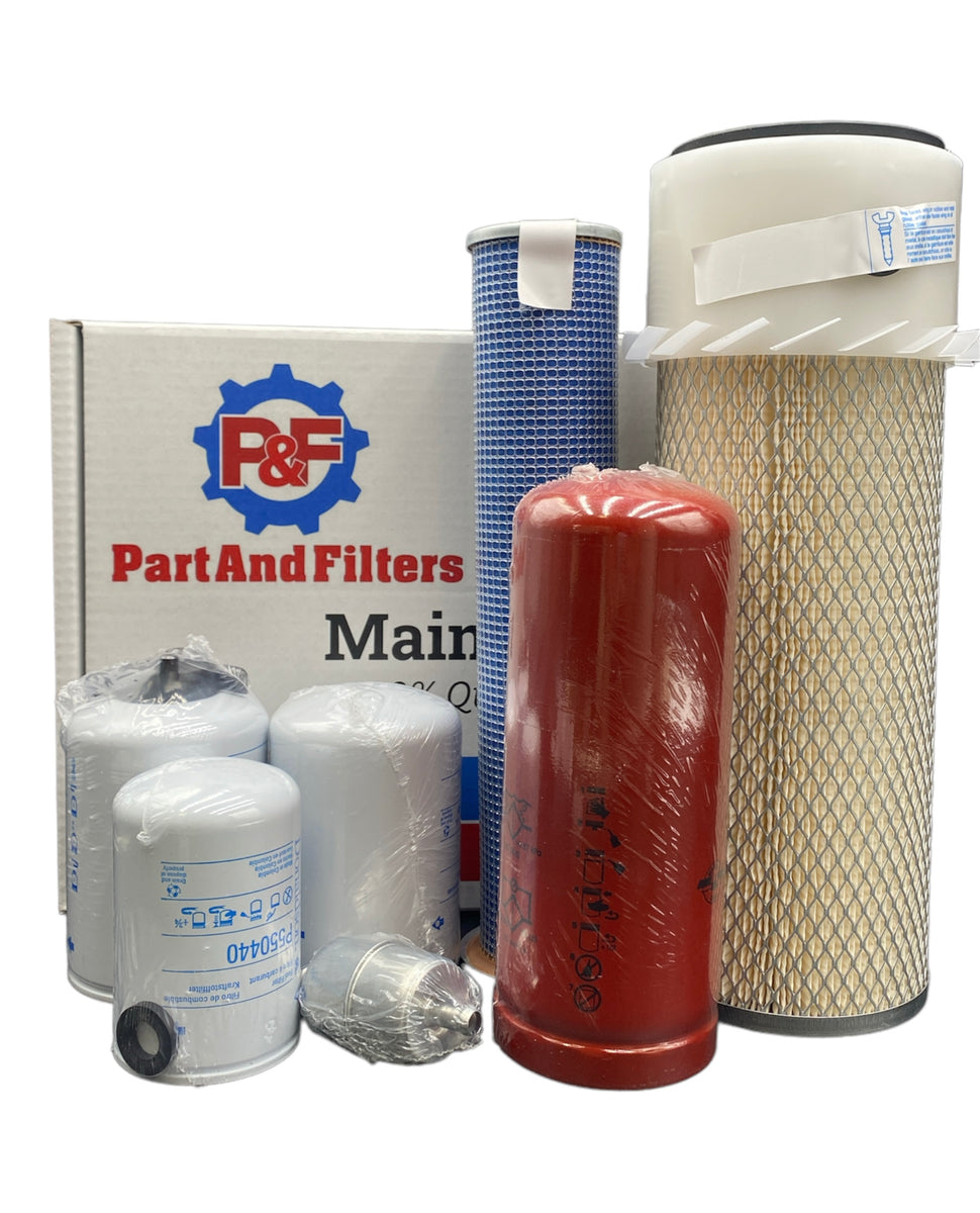 P&F Maintenance Filters Kit for CASE 580 Super E w/4-390 Eng Loader ...